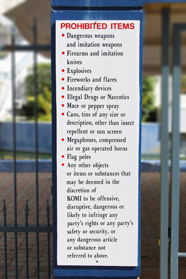 Prohibited Items